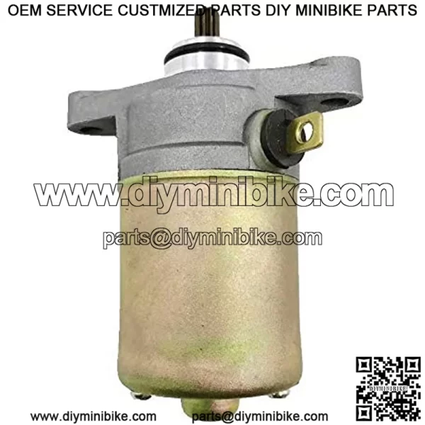 10 Teeth 12V Electric Starter Motor for GY6 50cc Scooter Moped Parts 4 ...